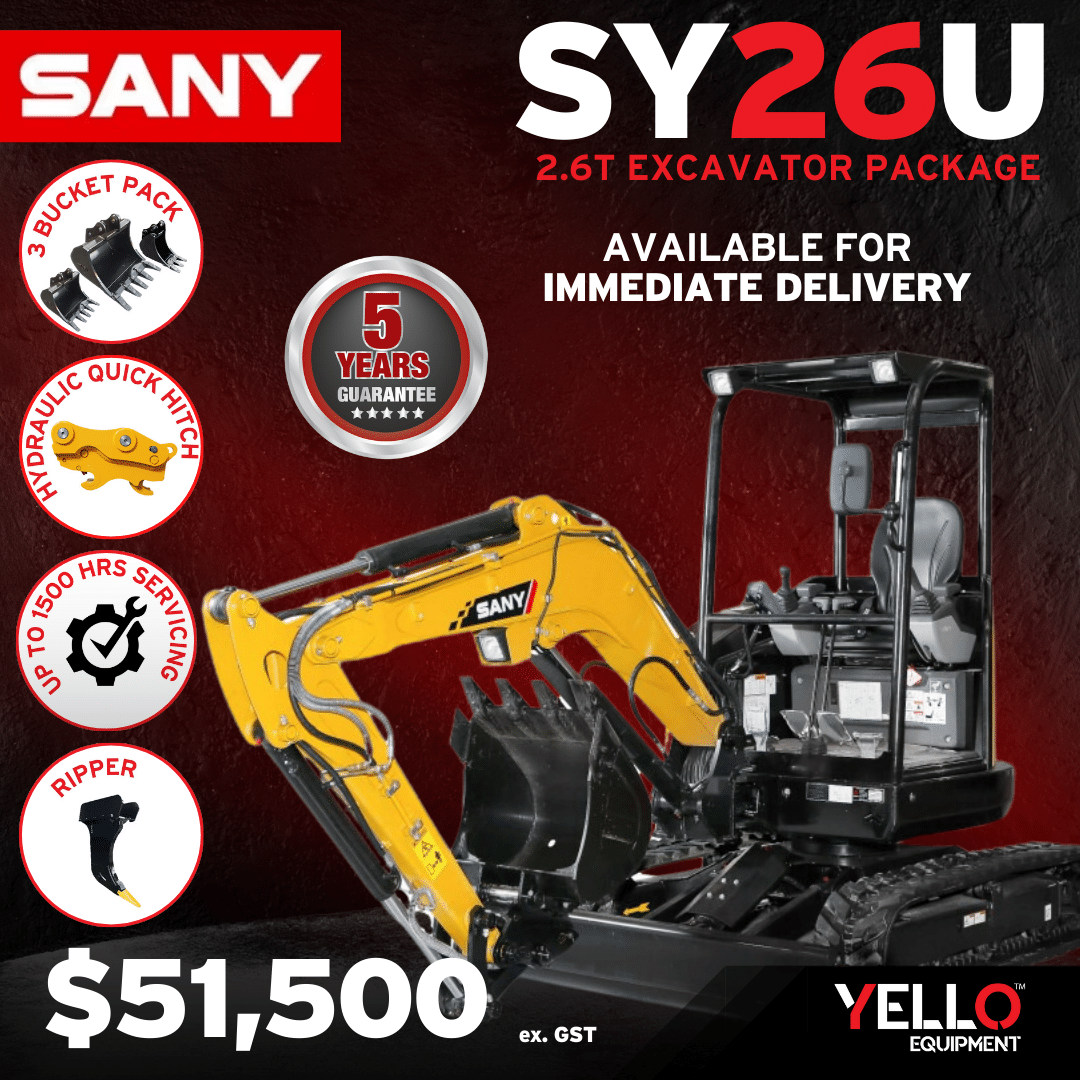SANY SY26U 2.6T | YELLO Equipment™ Authorized SANY Dealer